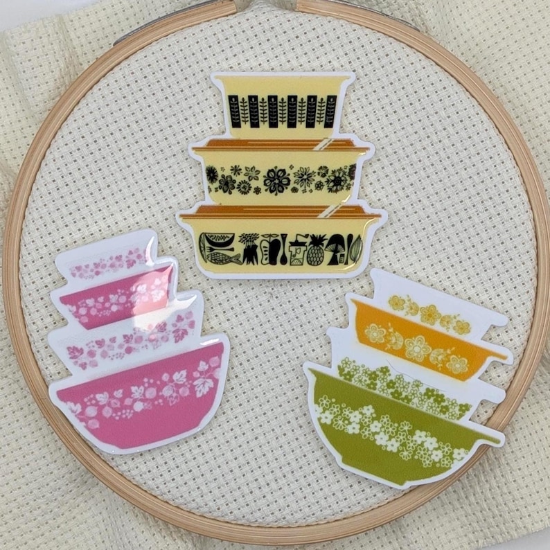 Vintage Pyrex Inspired Magnetic Needle Minder - You Choose - Etsy