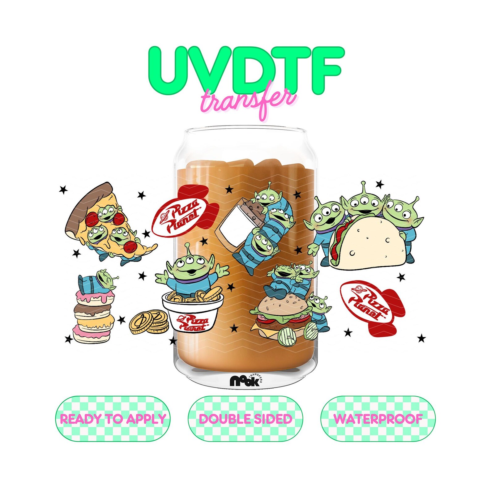 UV 450 | UVDTF Cup Wrap | Ready to Apply | High Quality | Double Sided ...