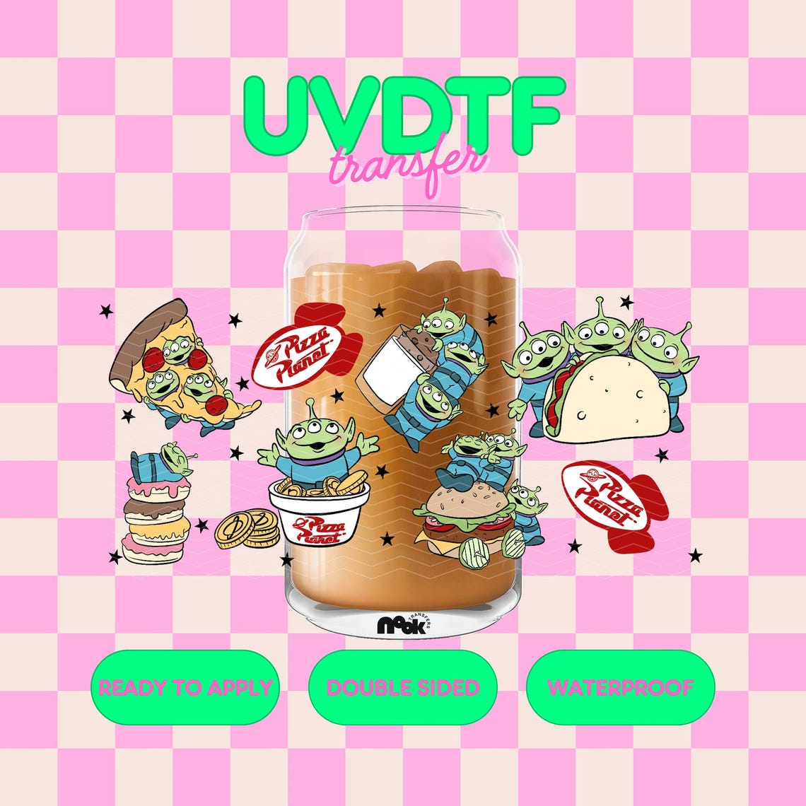UV 450 | UVDTF Cup Wrap | Ready to Apply | High Quality | Double Sided ...
