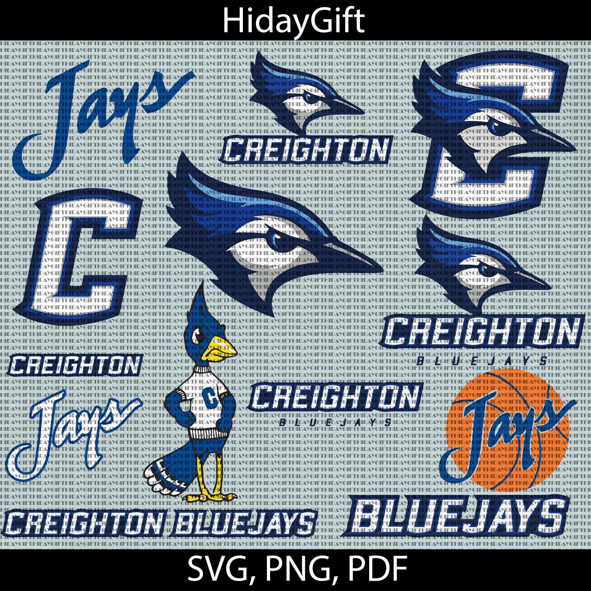 Creighton College SVG, High Quality File, Bluejays SVG, Athletics ...