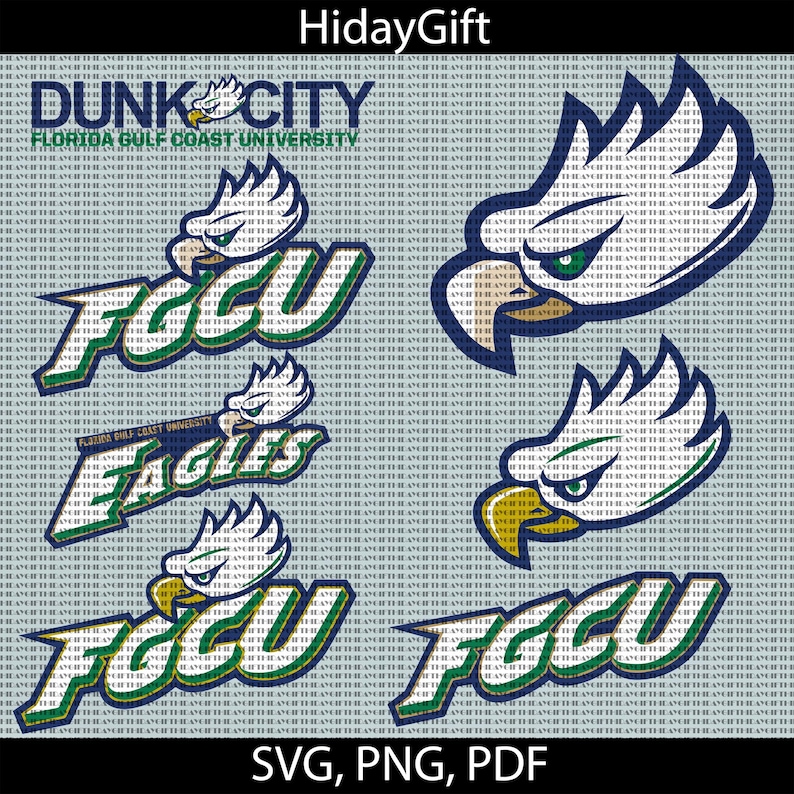 High Quality Florida Gulf College SVG, Athletics, Coast Eagles SVG ...