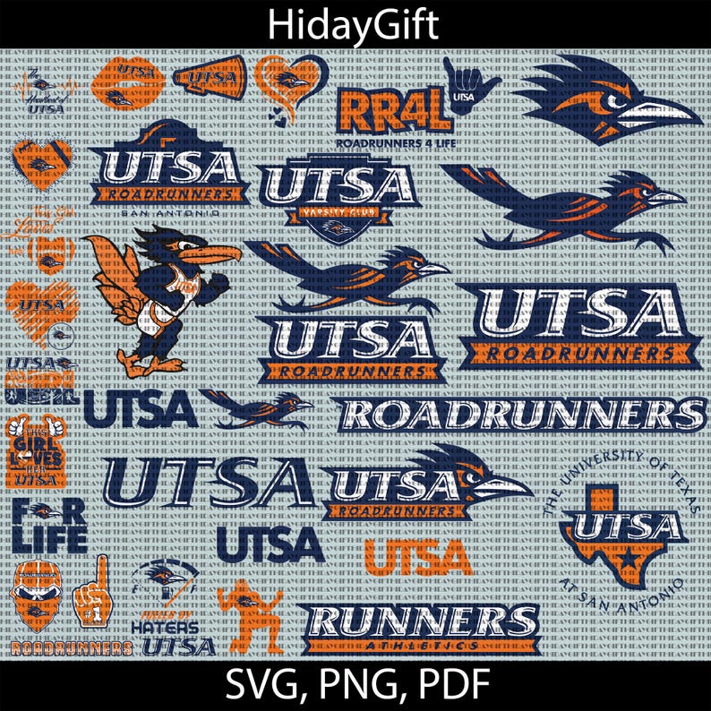 Texas SA College SVG, High Quality File, Roadrunners , Athletics ...