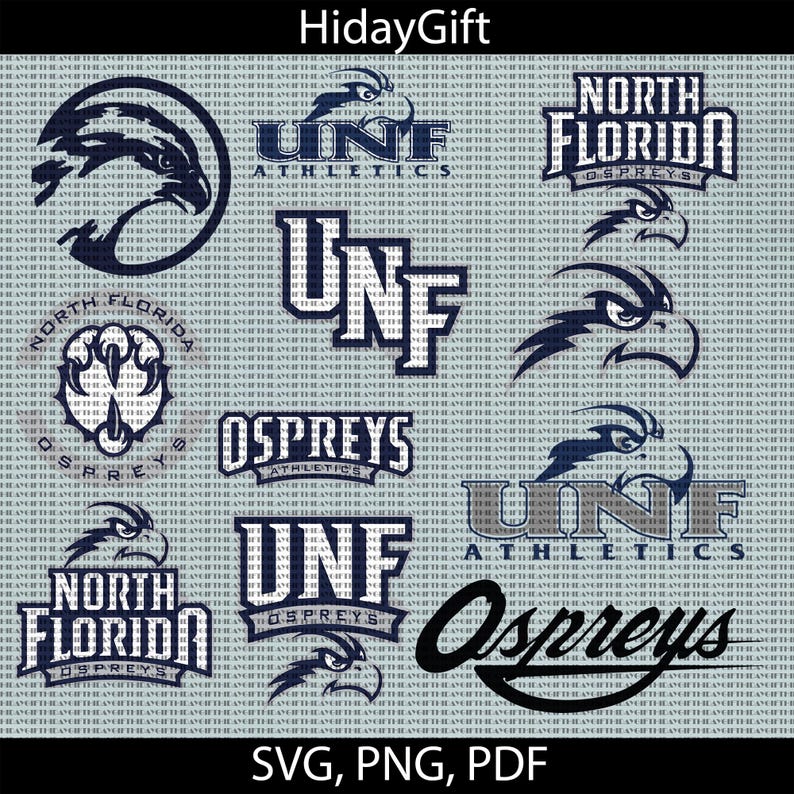 UNF High Quality File, Ospreys SVG, Athletics, Football, University ...