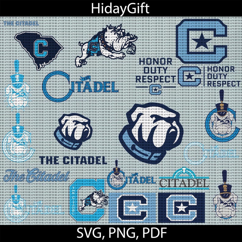 The Citadel College SVG, High Quality File, Bulldogs SVG, Athletics ...