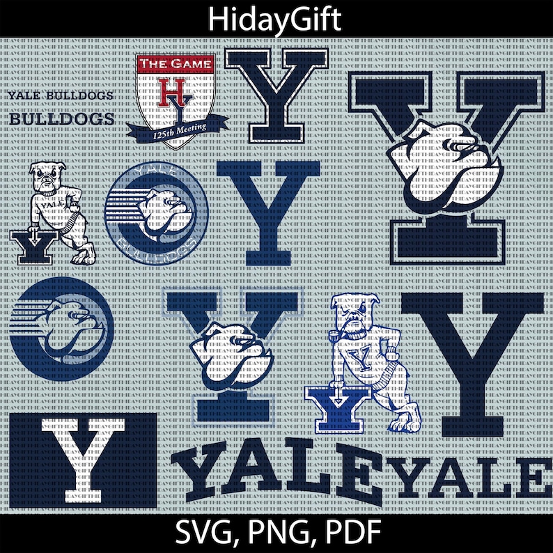 Yale College SVG, High Quality File, Bulldogs SVG, University ...