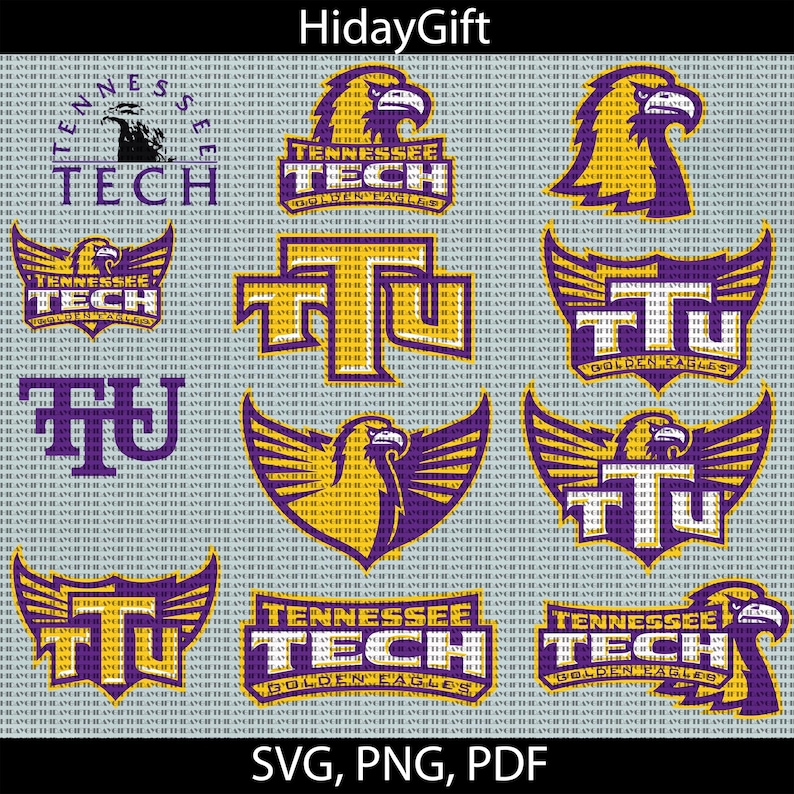 Tennessee Tech College SVG, High Quality File, Golden Eagles SVG ...