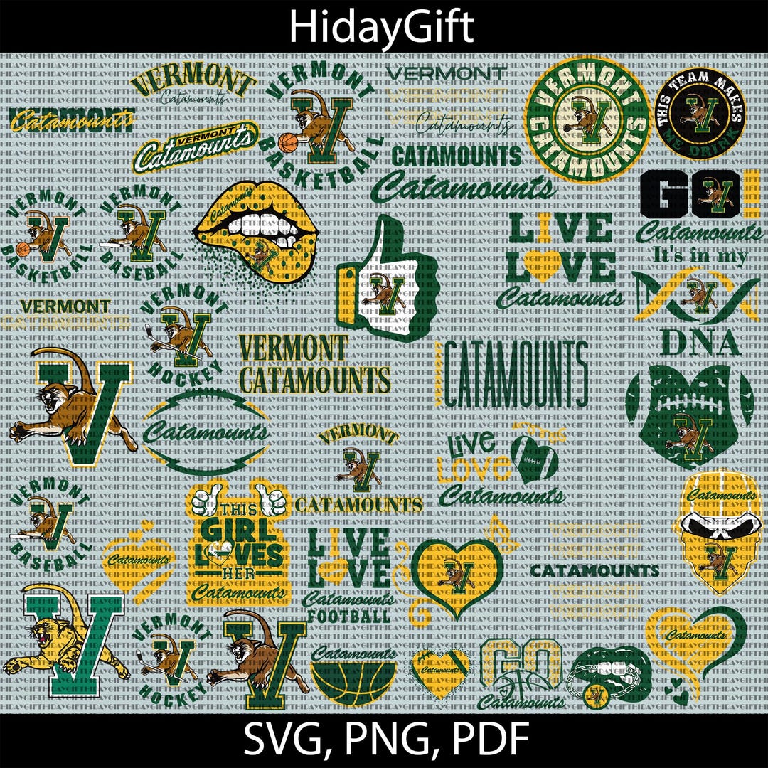 Vermont College SVG, High Quality File, Catamounts SVG, Athletics ...