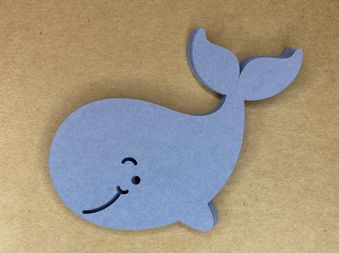 24 Whale Paper Cut Out | Baby Shower | Paper Decor | Birthday ...
