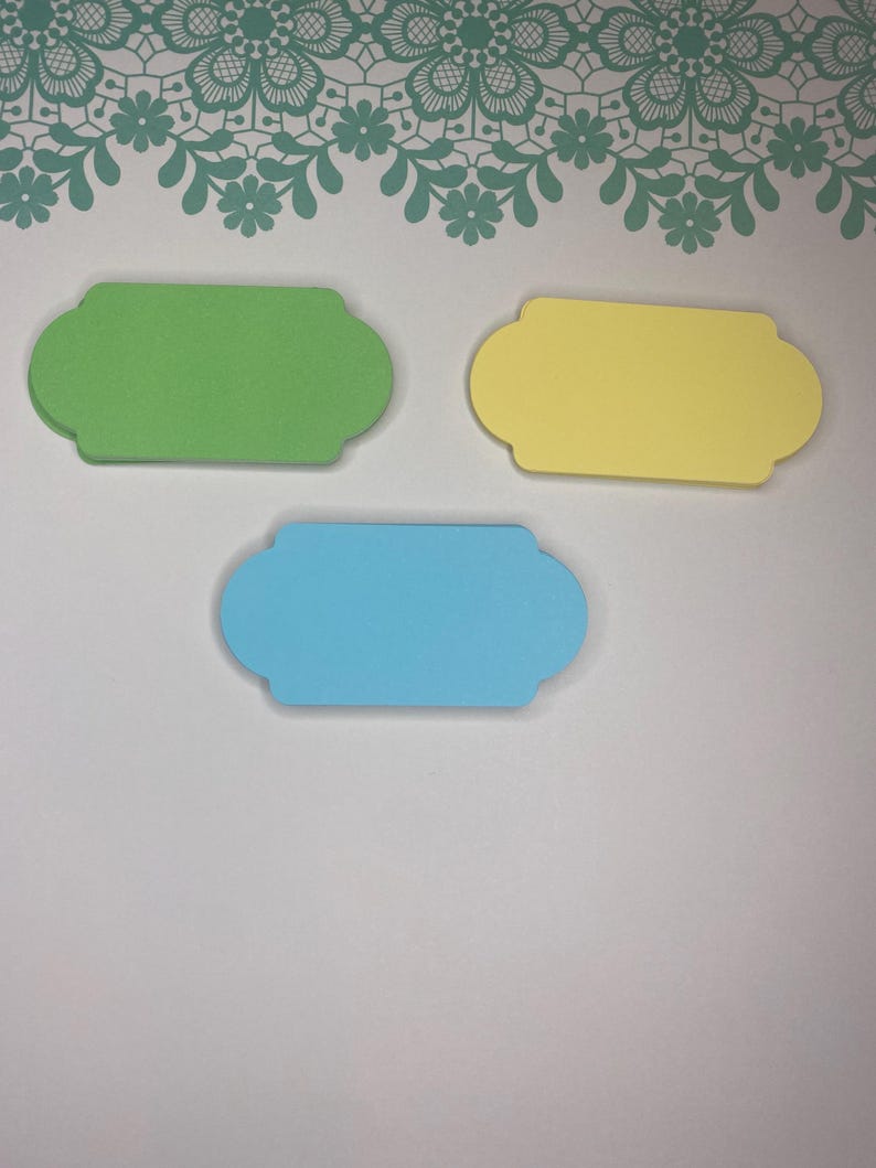 36 Blank Gift Tags | Name Tags | Wedding Place Cards | Craft Projects ...
