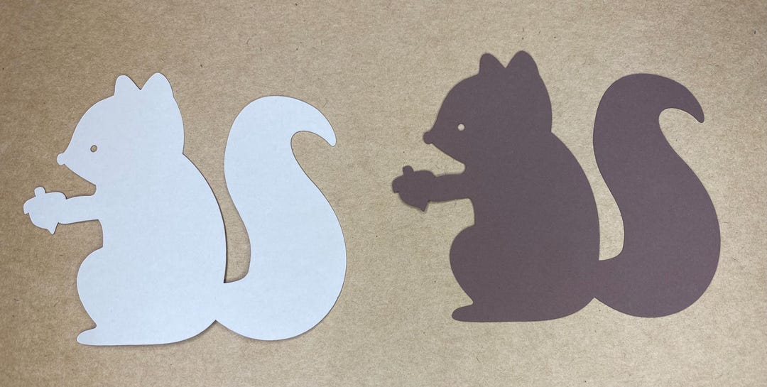 24 Squirrel Paper Cutouts | Bulletin Boards | Party Decor | Crafts ...