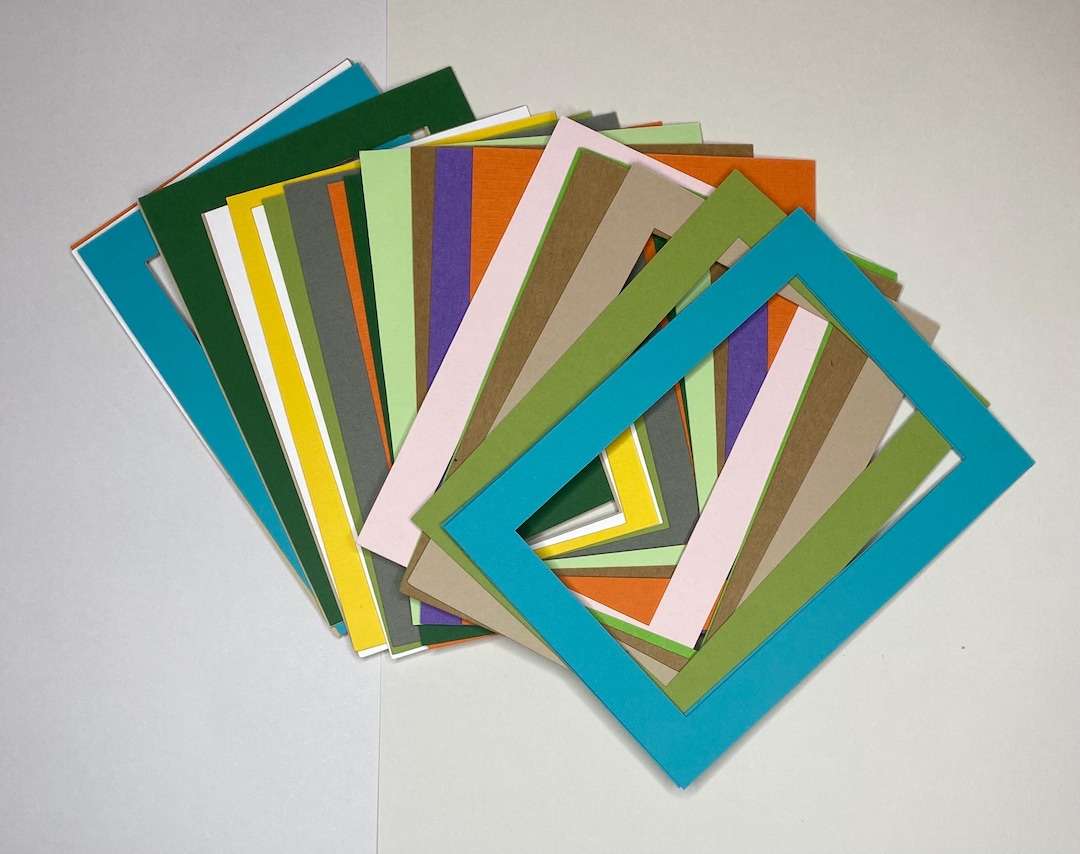 30 Cardstock Frames Variety of Colors | Scrapbooking | Junk Journal ...