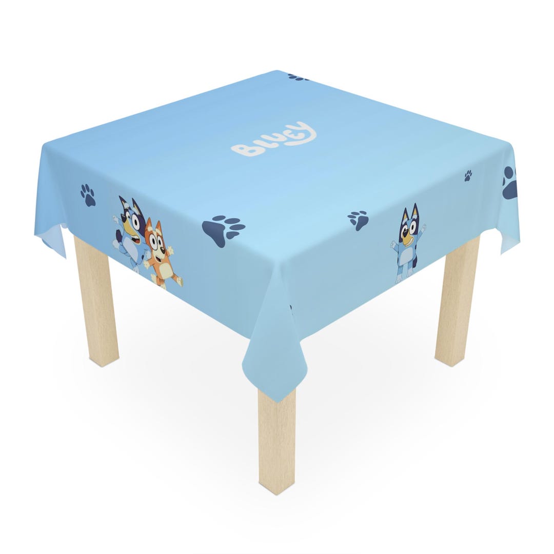 Bluey Birthday Tablecloth for Kids, Cartoon Party Decor, Birthday Decor ...