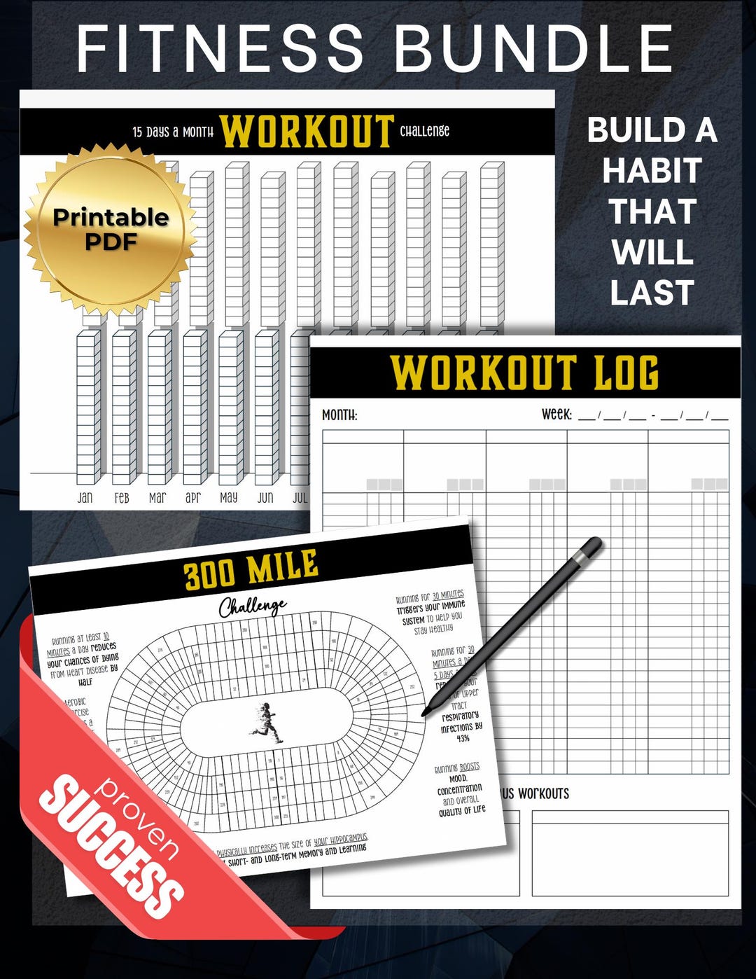 Fitness Pro Bundle - Digital Templates - Etsy