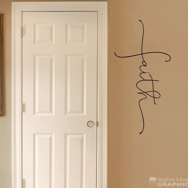Faith Wall Decal - Etsy