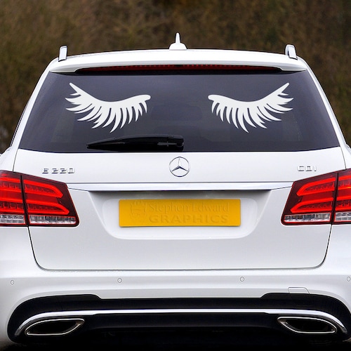 Eyelashes Car Decal Girl Car Sticker Truck or SUV Vinyl - Etsy
