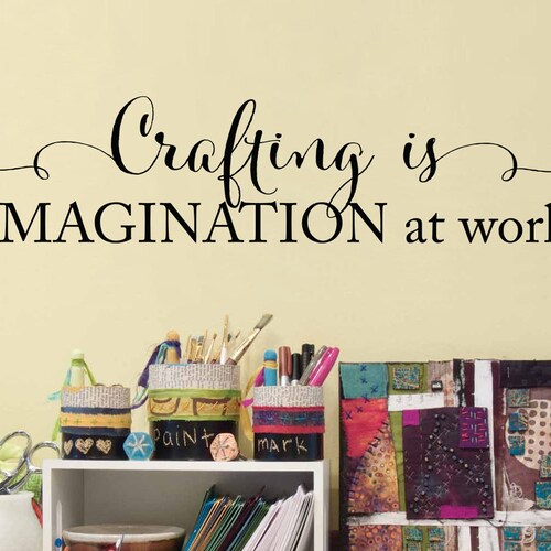 Create Decal Craft Room or Art Studio Wall Decal Artist - Etsy