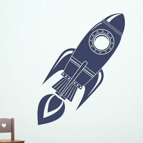 Vinyl Wall Decal Sticker Rocket Ship Take off Osdc653s - Etsy