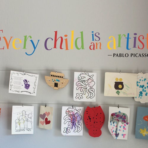 Every Child is an Artist Wall Decal Children Artwork Display - Etsy