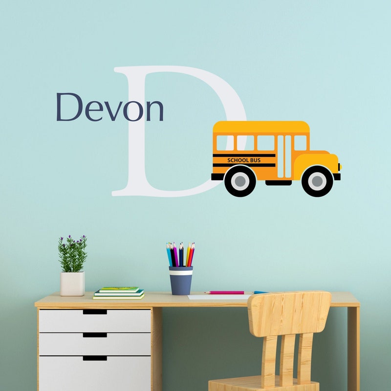 School Bus Decal - Etsy