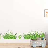 Wall Decals Grass, Home Décor, Kitchen Décor, Grass Decal Border, Grass ...