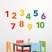 Number Set Numbers 1-10 Wall Decals Children Wall Art - Etsy