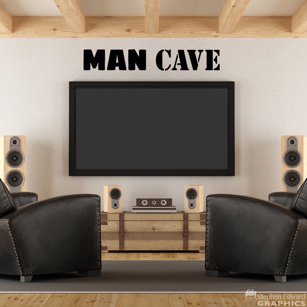 Man Cave Decal - Etsy