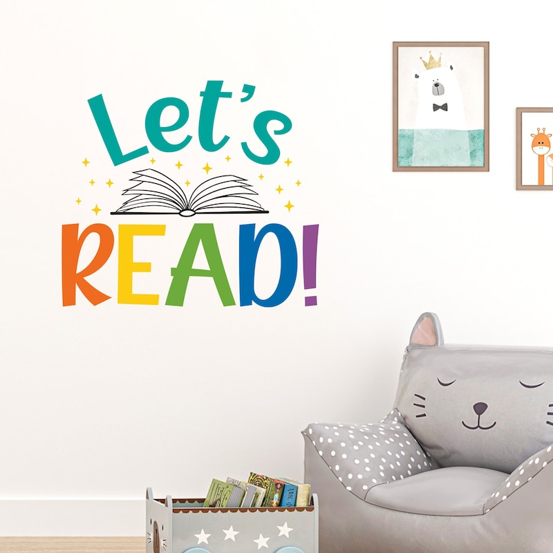 Reading Wall Decal - Etsy