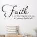 Faith Quote Wall Decal: Christian Home Decor - Etsy