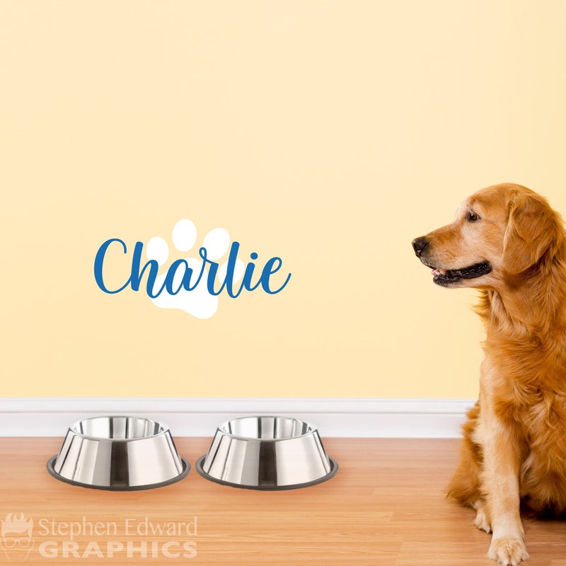 Dog Name Wall Decals - Etsy