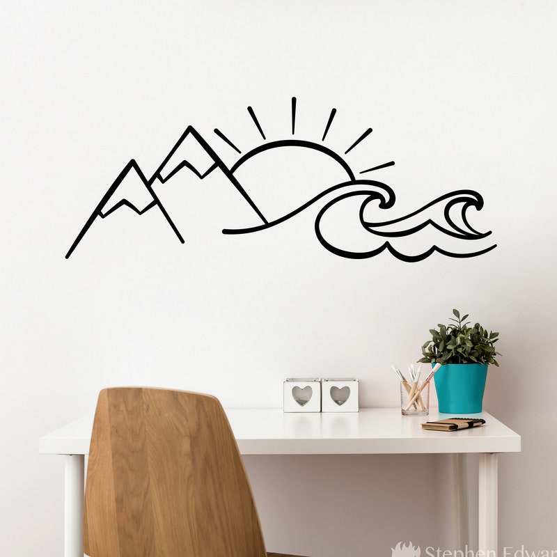 Mountain Decal - Etsy