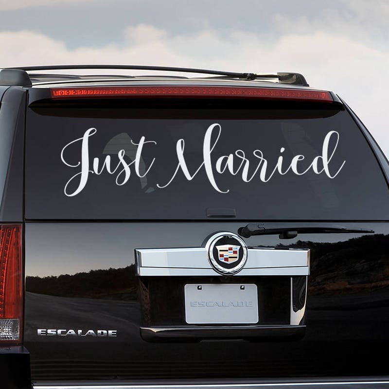 Married Car Decal - Etsy