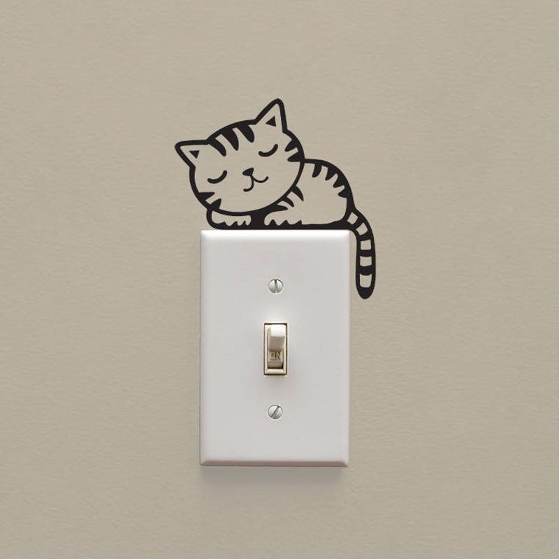 Light Switch Cat Decal - Etsy