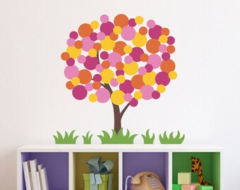 Polka Dot Tree Decal | Etsy