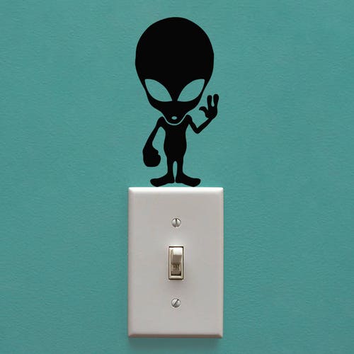 Alien Light Switch Decal Lightswitch UFO Decal Light - Etsy