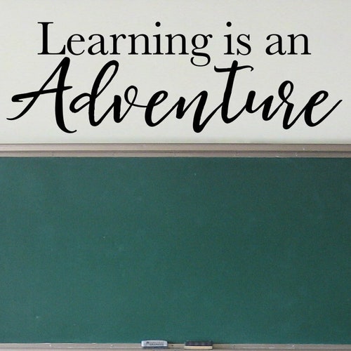 Learning is an Adventure Decal Teacher Classroom Decor - Etsy