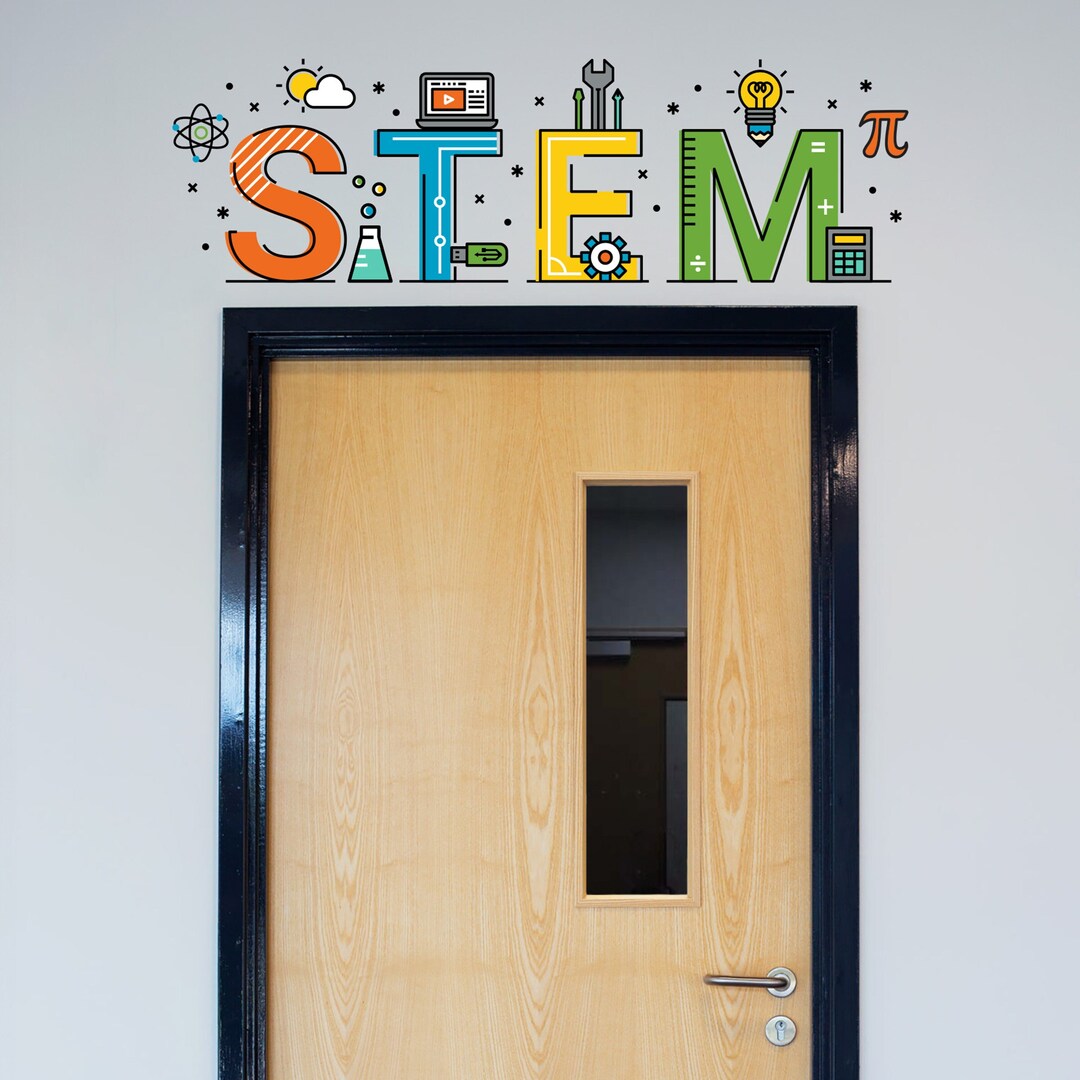 STEM Decal | Classroom Wall Art | Science Technology Engineering Math ...