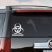 Biohazard Car Decal Hazardous Material SUV Decal Biohazard Symbol ...