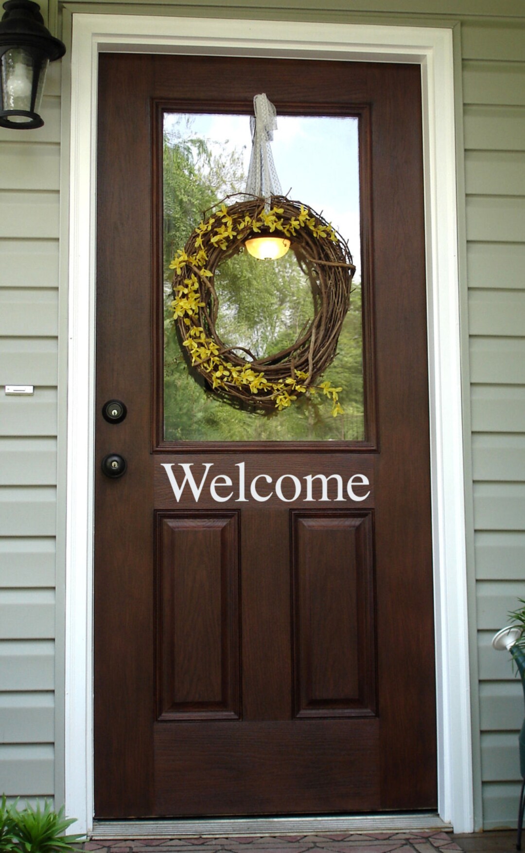 Welcome Decal | Front Door Decor | Welcome Sign Vinyl - Etsy