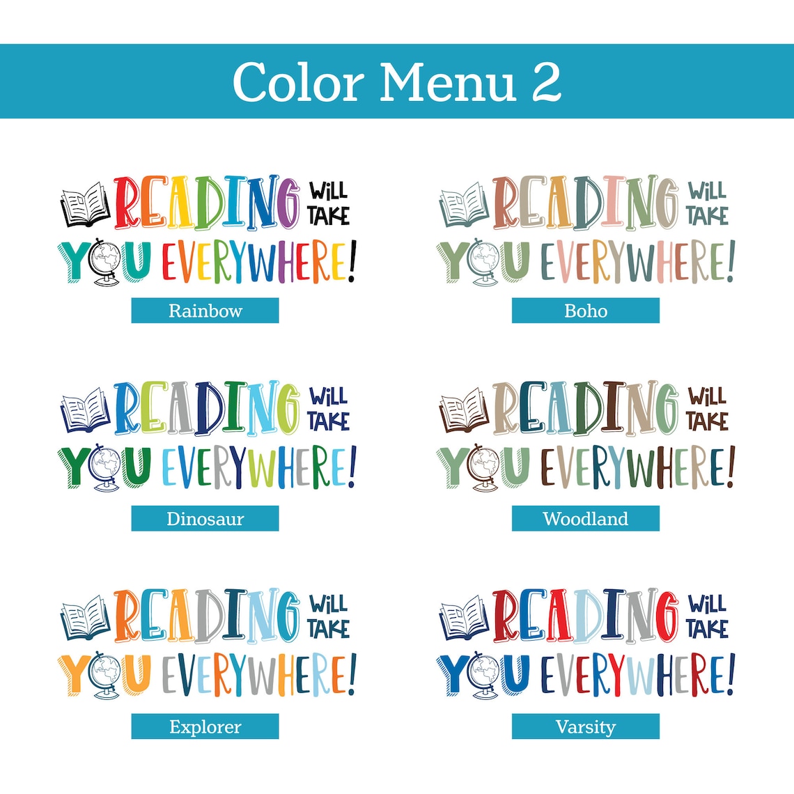 Reading Will Take You Everywhere Wall Decal Classroom Vinyl - Etsy