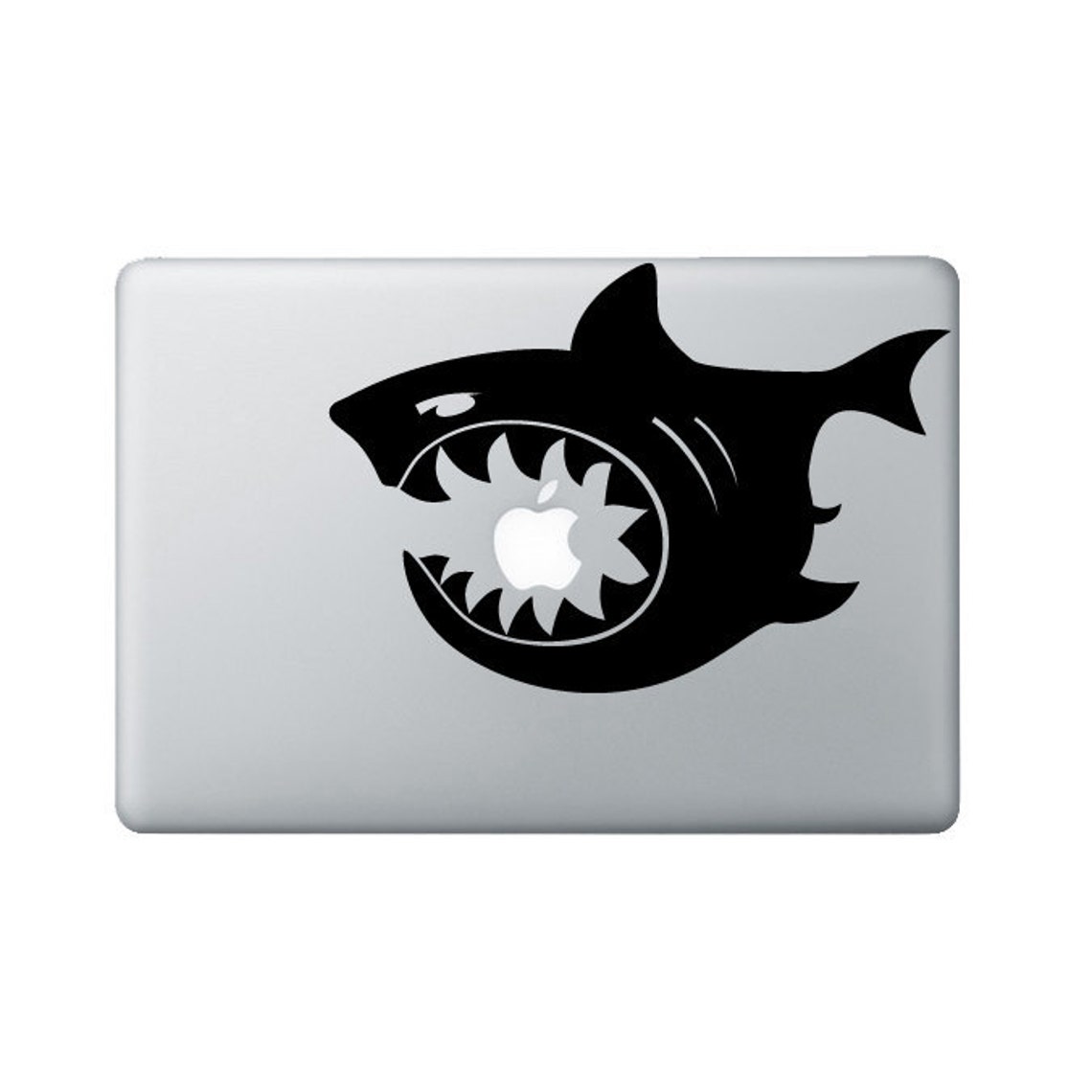 Shark Bite Laptop Decal Shark Macbook Decal Laptop Sticker - Etsy