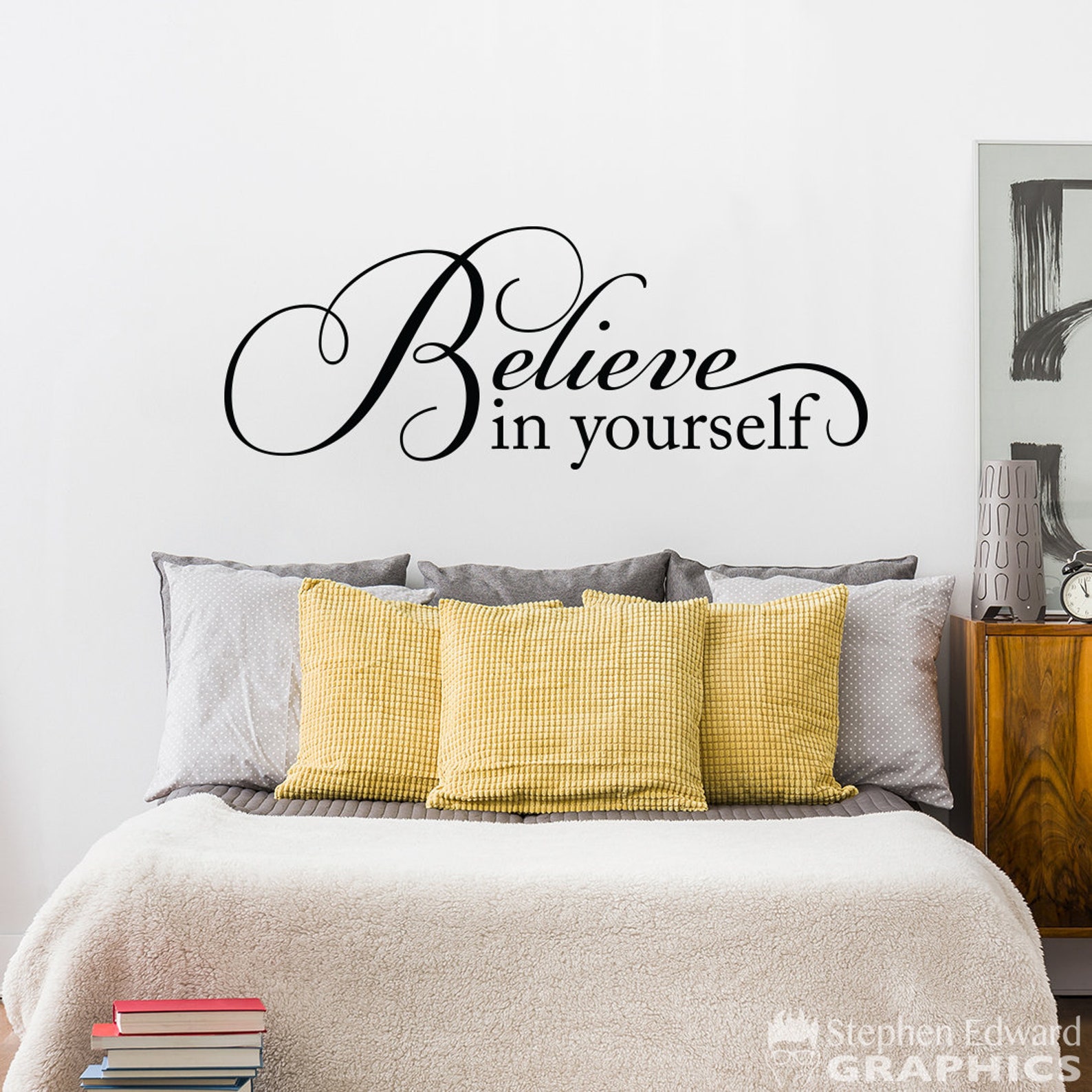 Believe in Yourself Wall Decal Believe Wall Art Believe - Etsy