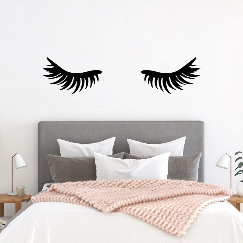 Eyelash Wall Decal - Etsy