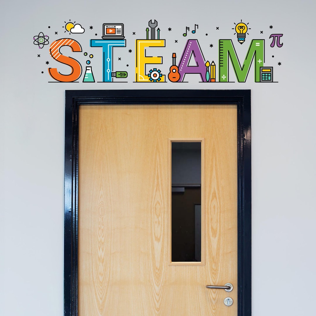 STEAM Decal | Classroom Wall Art | Science Technology Engineering Art ...