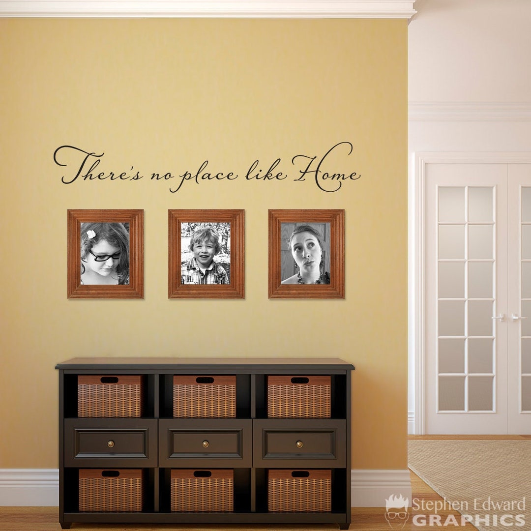 There's No Place Like Home Wall Decal | Living Room Decor | Home Vinyl ...
