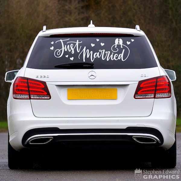 Just Married Sign for Car - Etsy