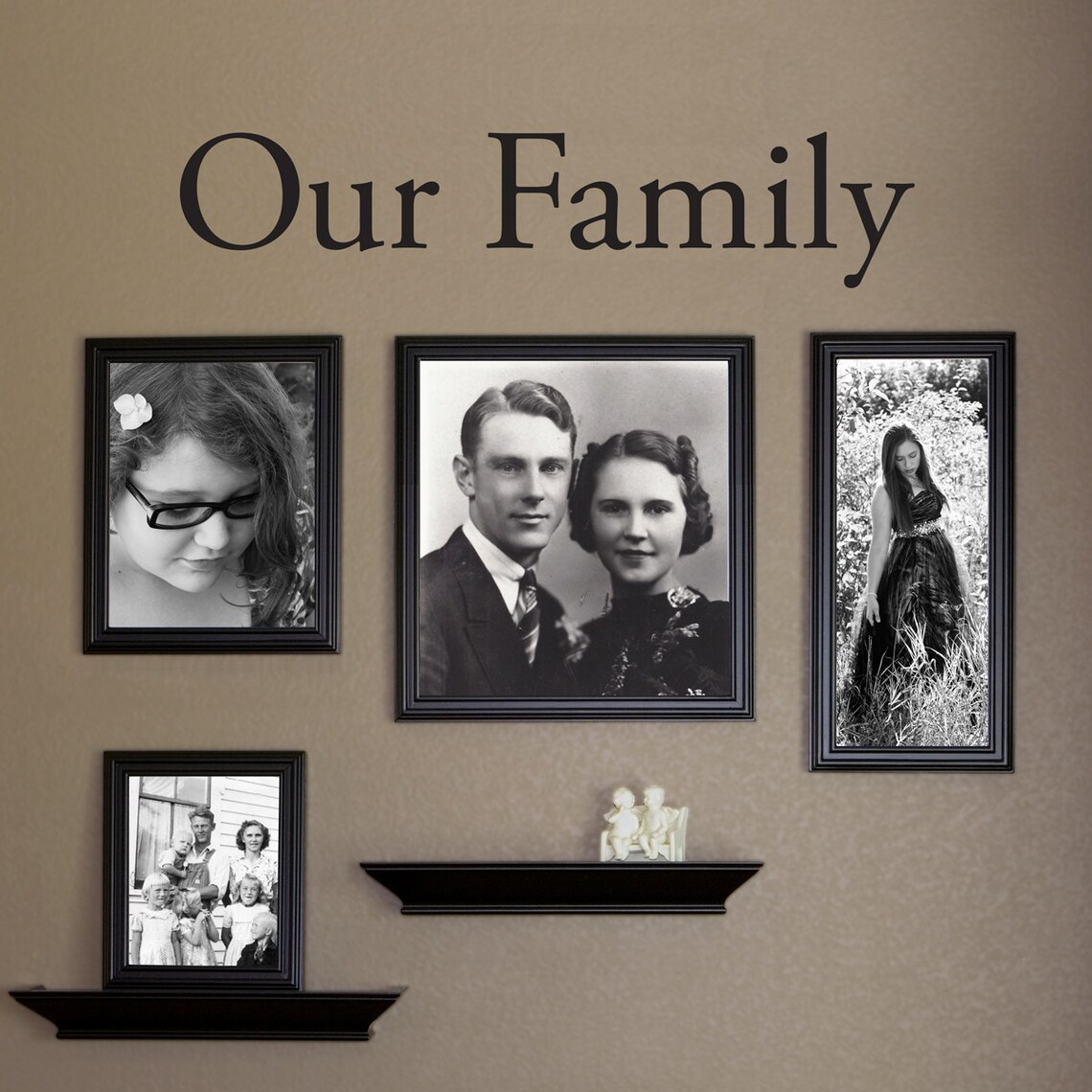 Our Family Wall Decal: Photo Wall Quote Vinyl - Etsy