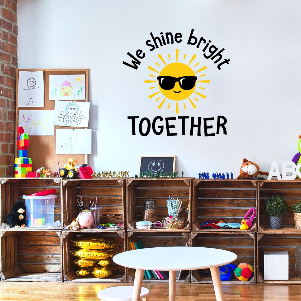 We Shine Bright Together Decal | Classroom Decor - Etsy