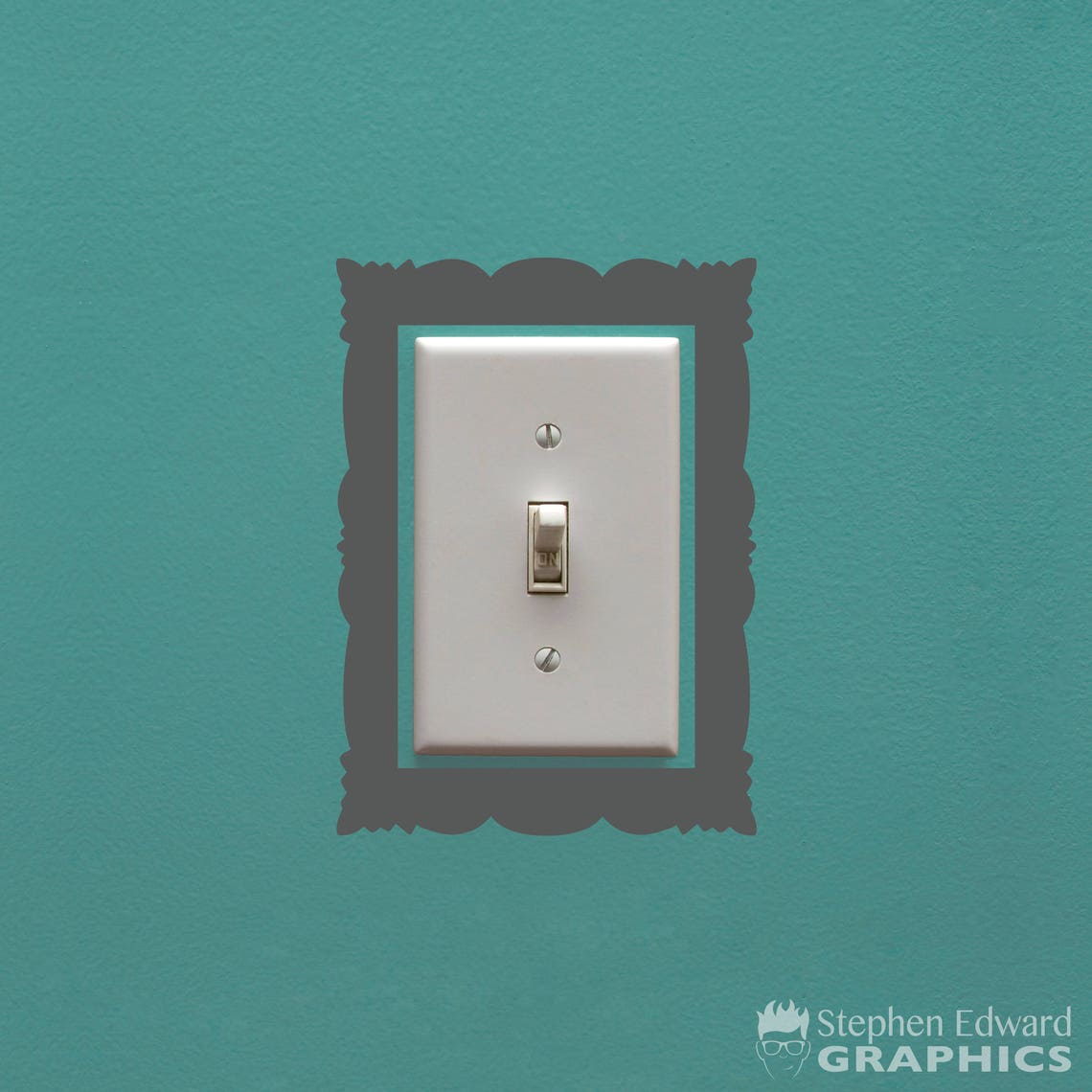 Light Switch Decal Lightswitch Picture Frame Decal Light - Etsy