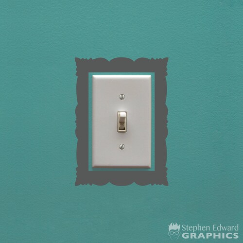 Light Switch Decal Lightswitch Picture Frame Decal Light - Etsy