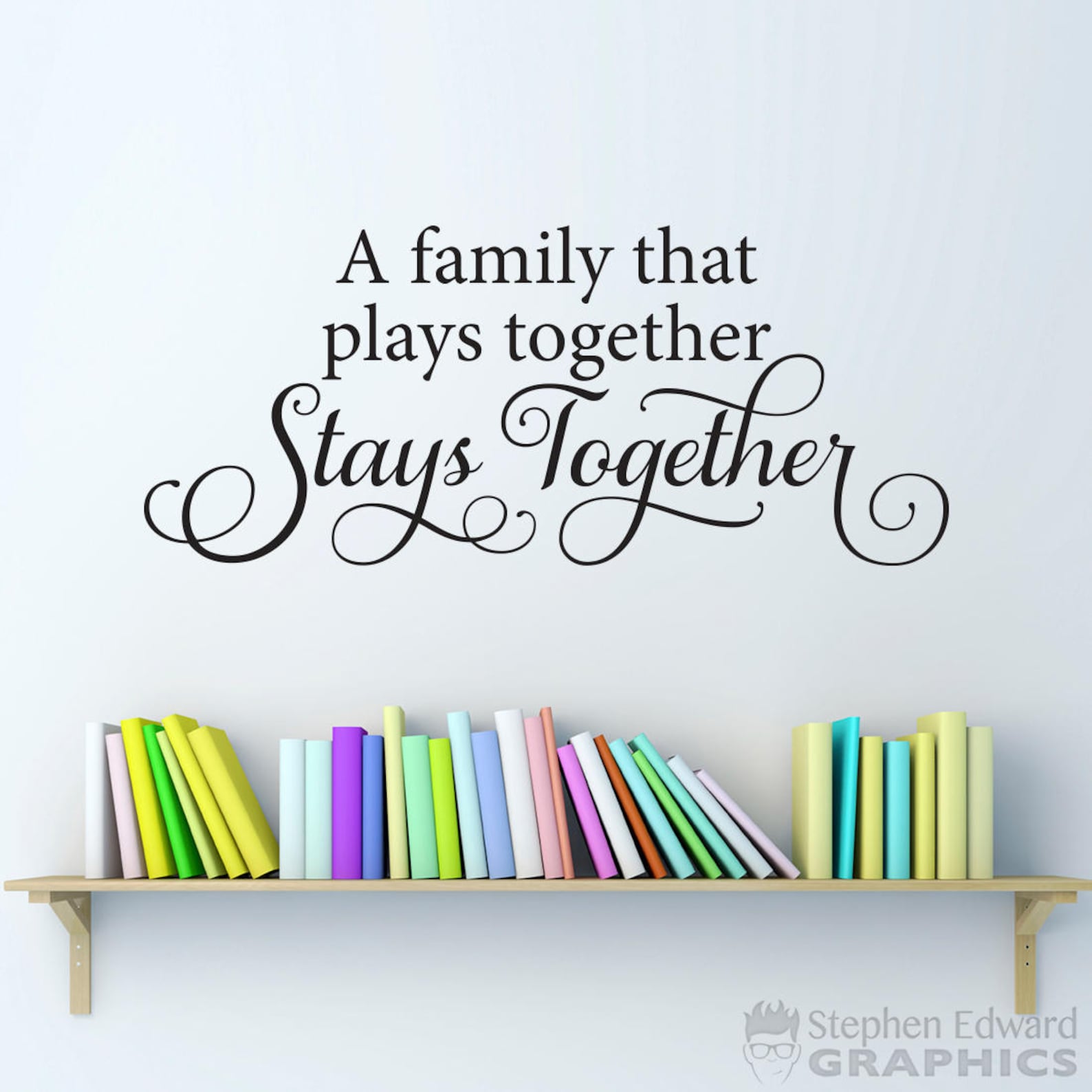 A Family That Plays Together Stays Together Decal Living | Etsy